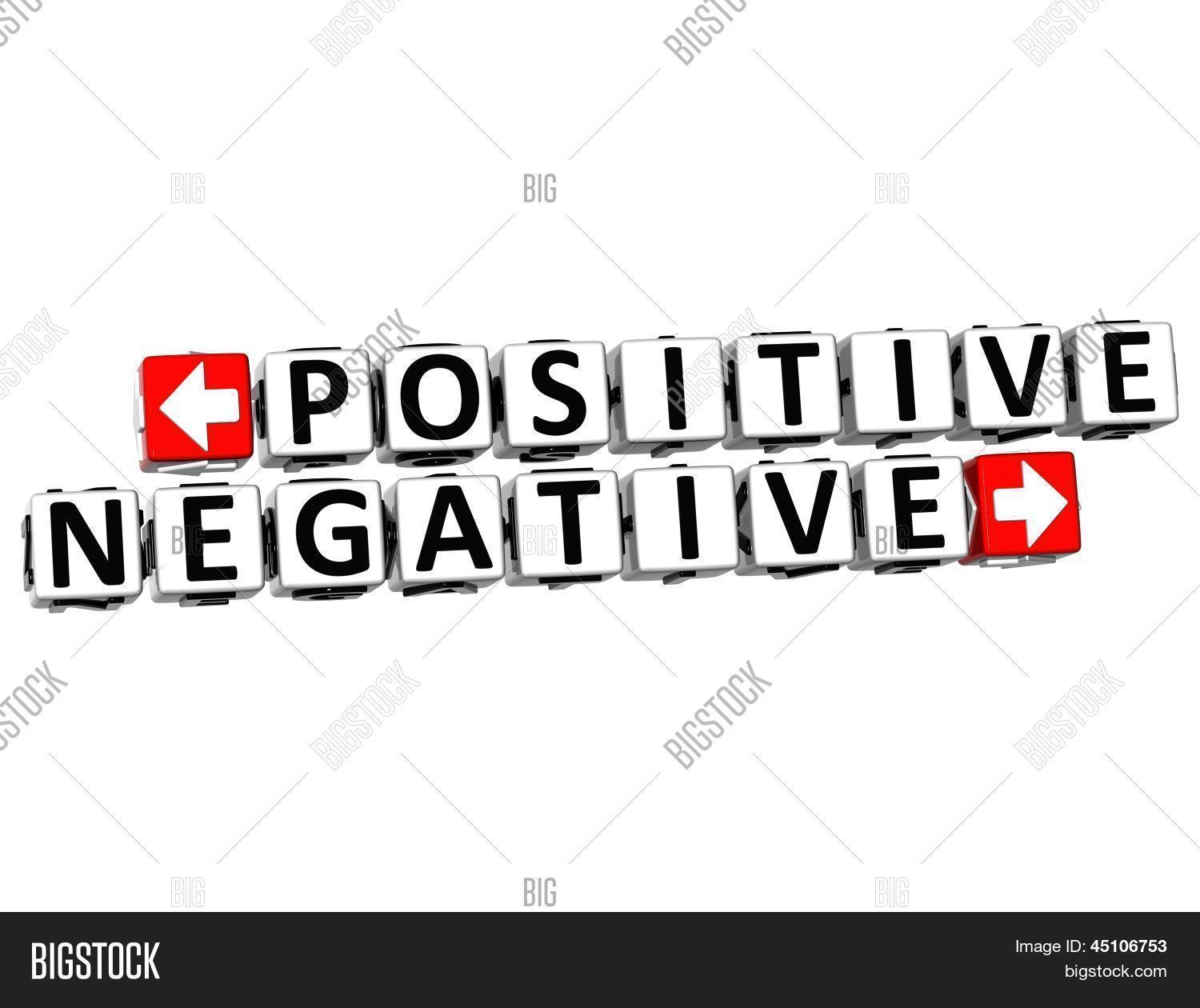 3D Positive Negative Image & Photo (Free Trial) | Bigstock