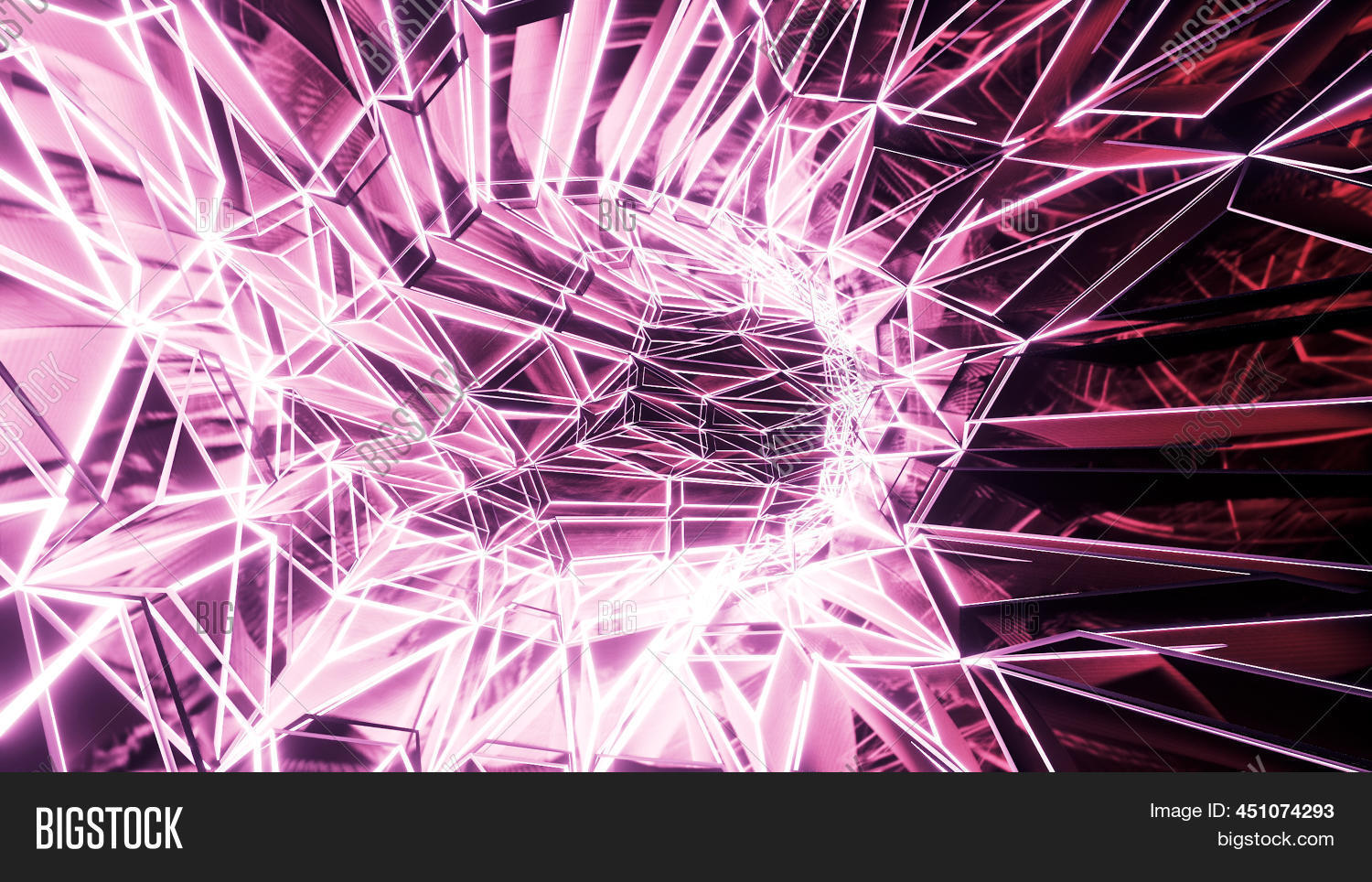 Crystal 3d Tunnel. Image & Photo (Free Trial) | Bigstock