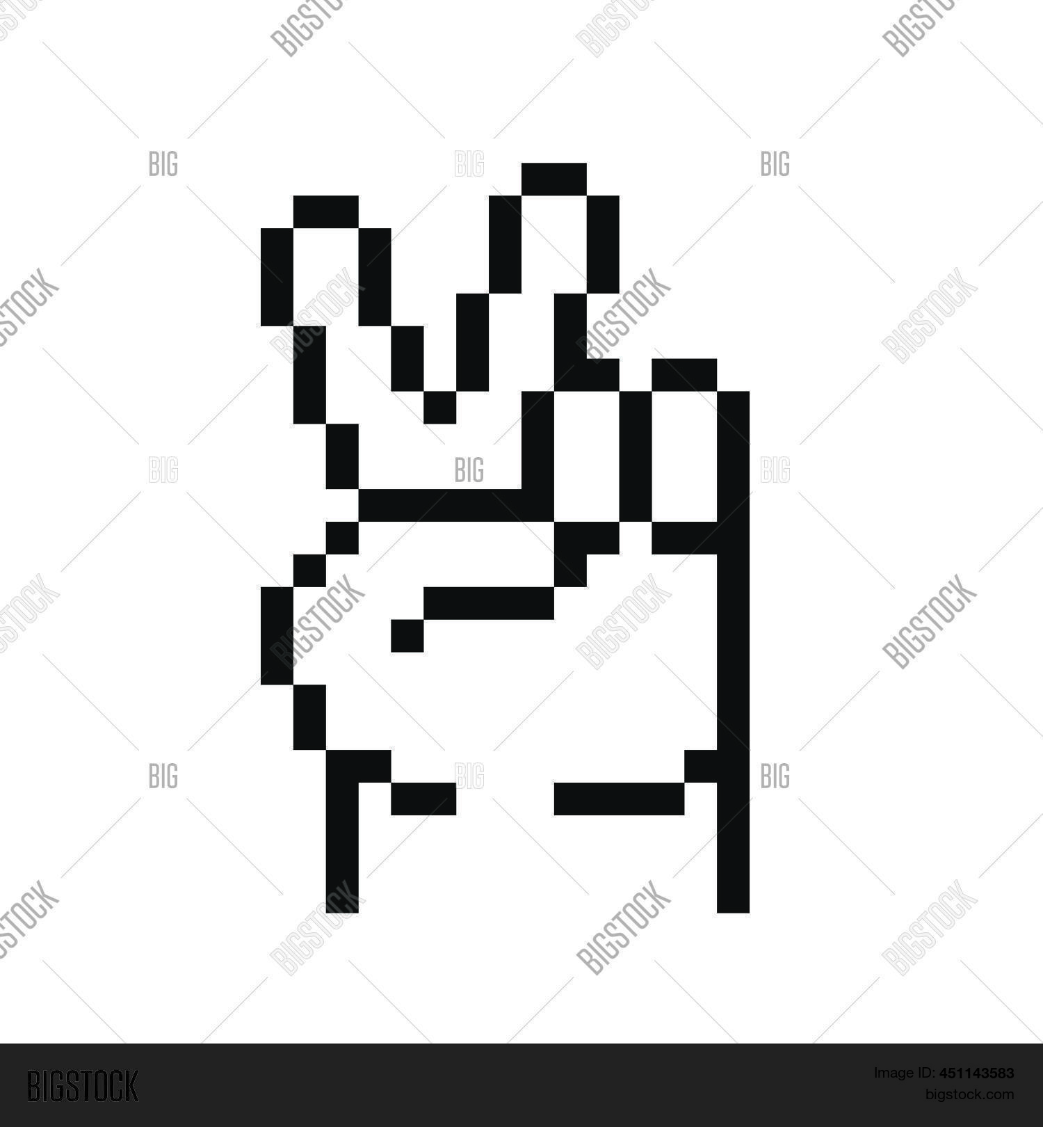 Pixel Art Hand Vector & Photo (Free Trial) | Bigstock