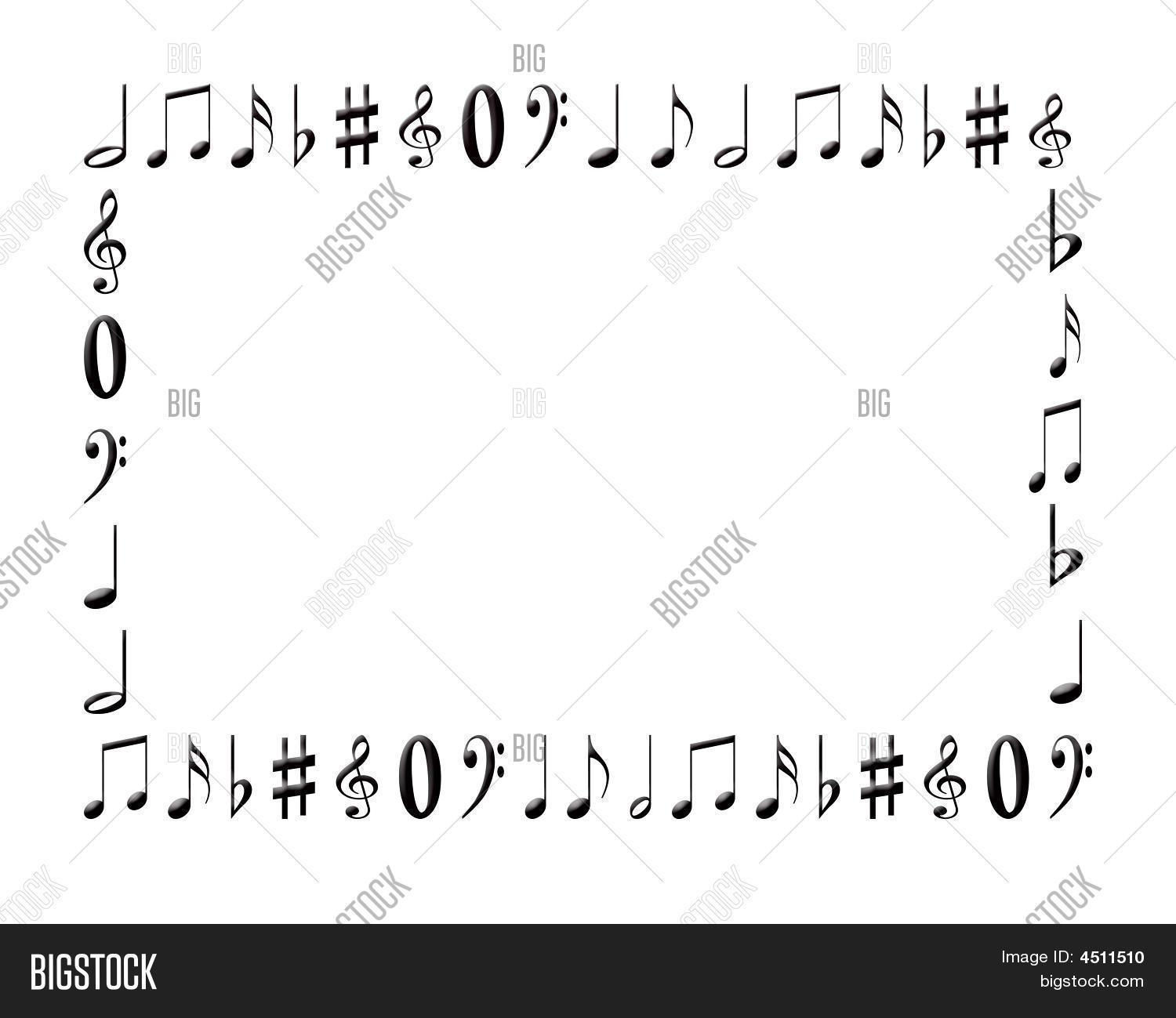 Musical Notes Frame Image & Photo (Free Trial) | Bigstock