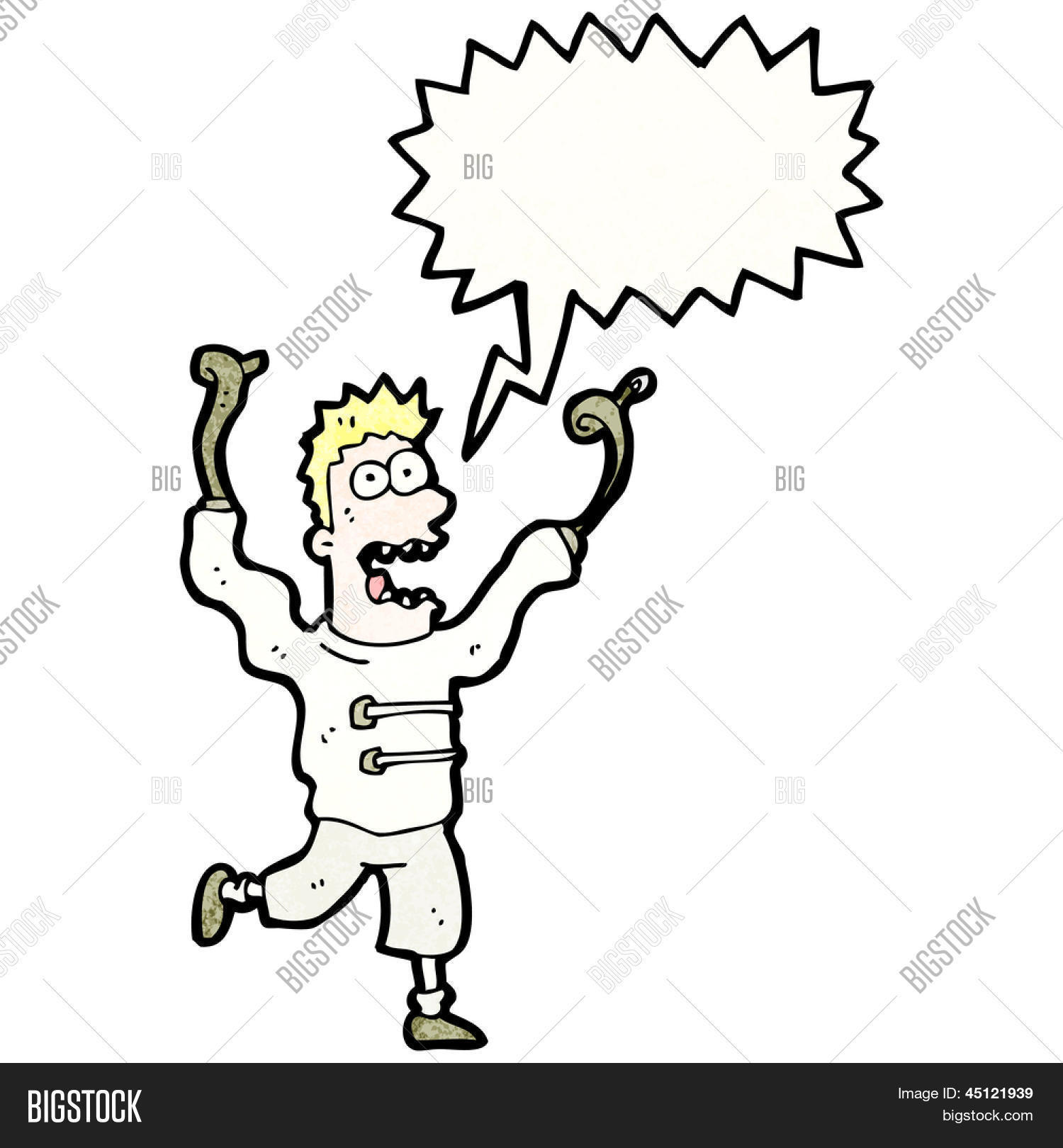 Cartoon Crazy Man Image & Photo (Free Trial) | Bigstock