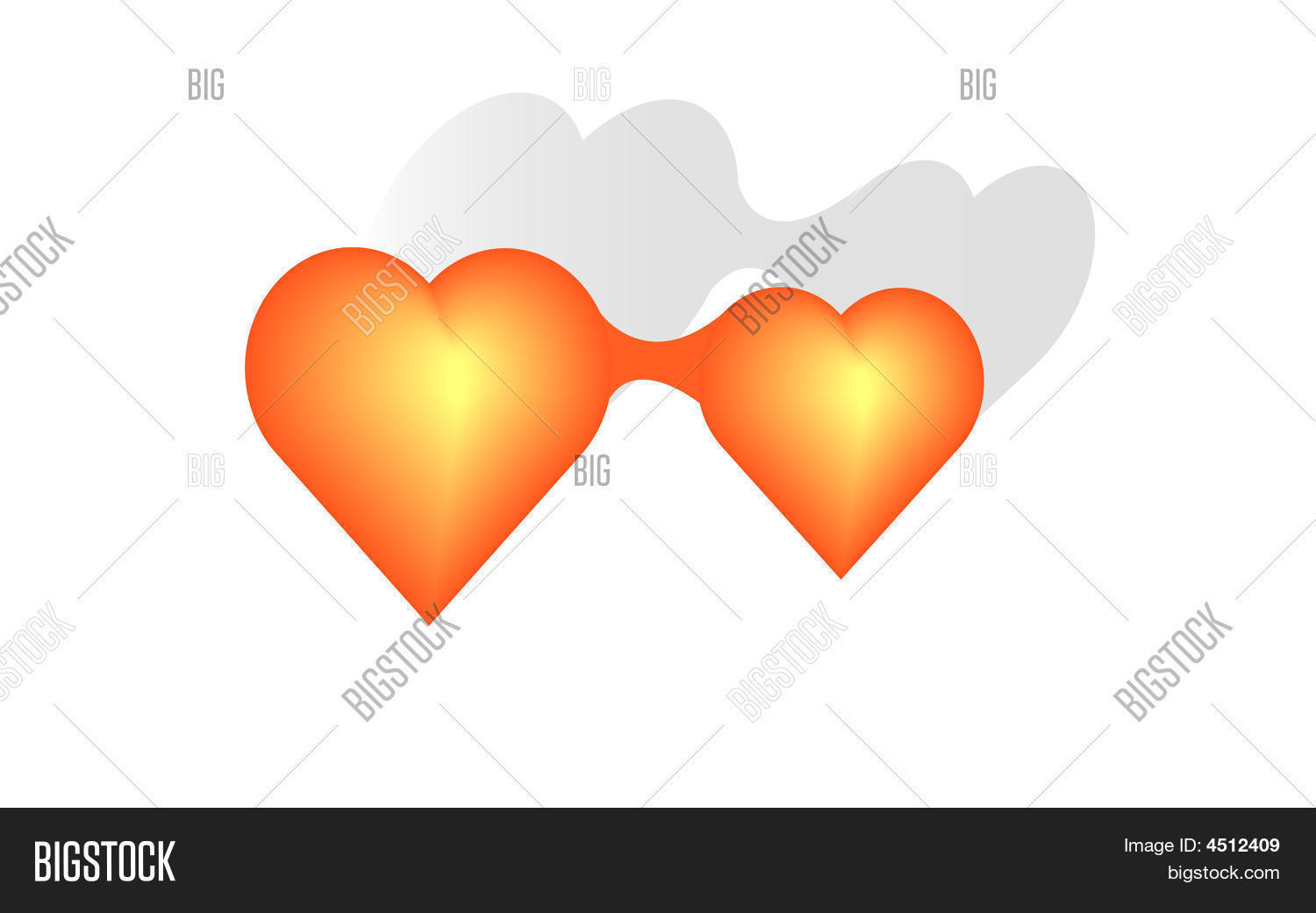 Two Combined Hearts Image & Photo (Free Trial) | Bigstock