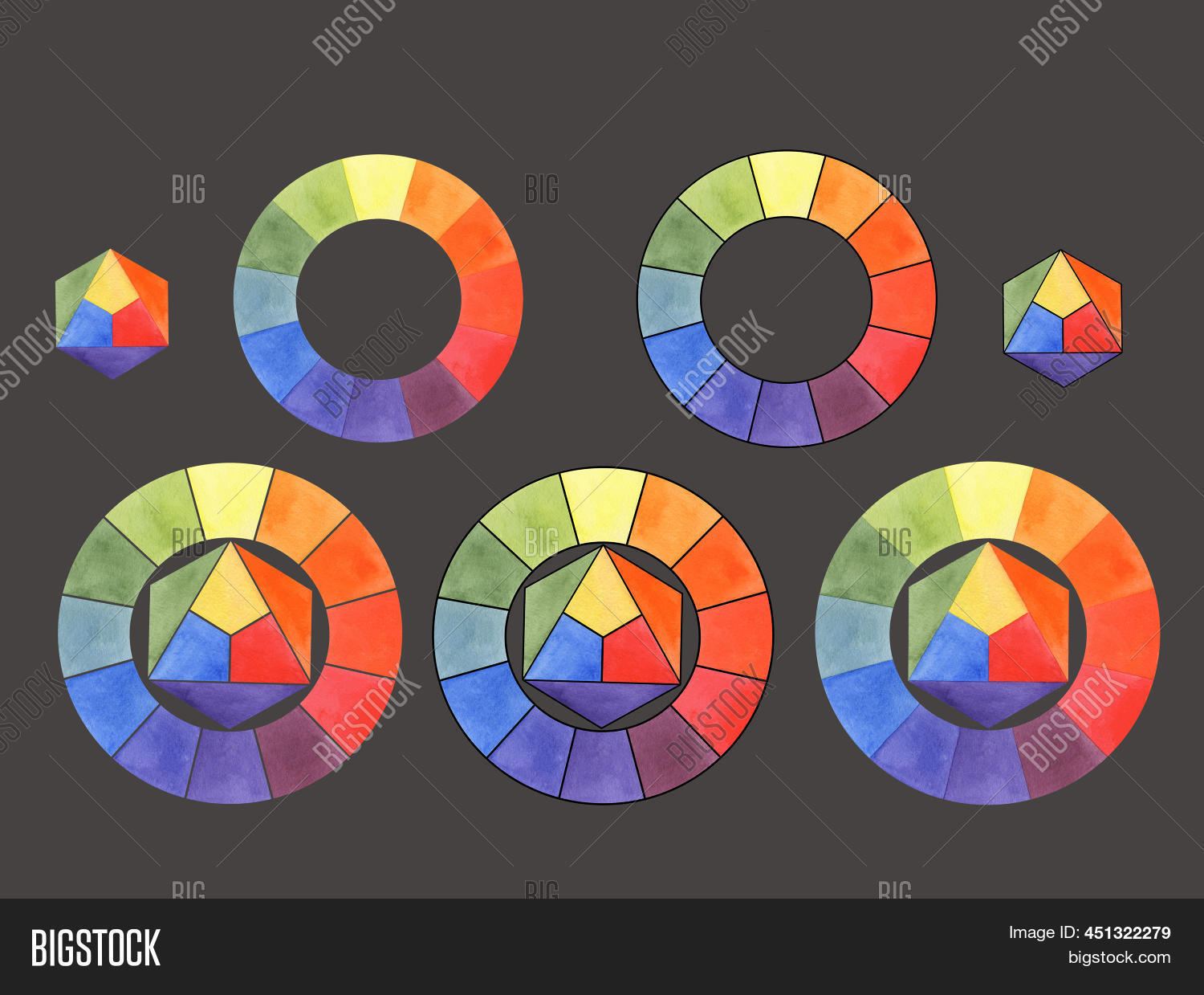 Watercolor Color Wheel Image & Photo (Free Trial) | Bigstock