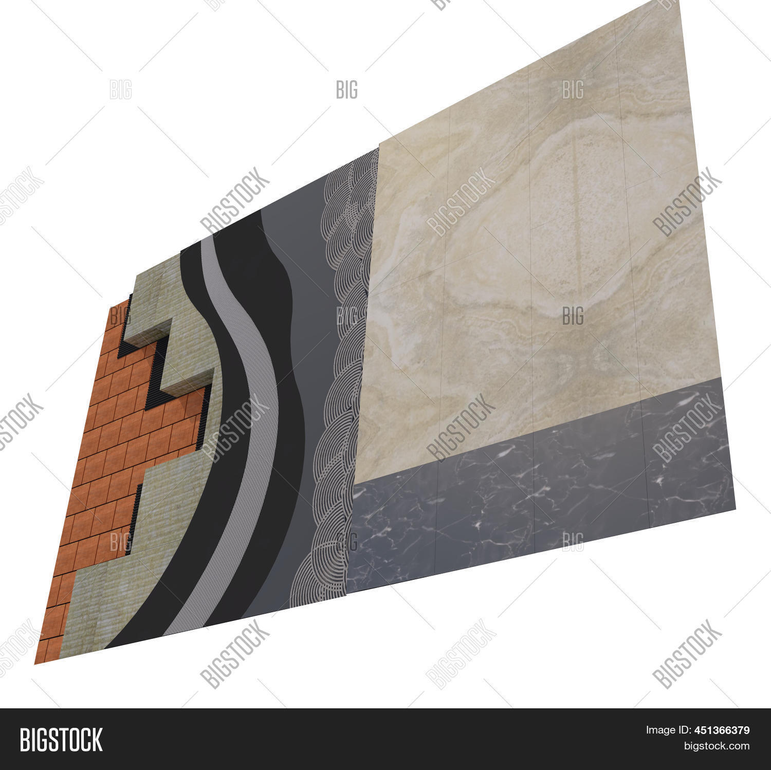 3 D Layered Wall. Image & Photo (Free Trial) | Bigstock