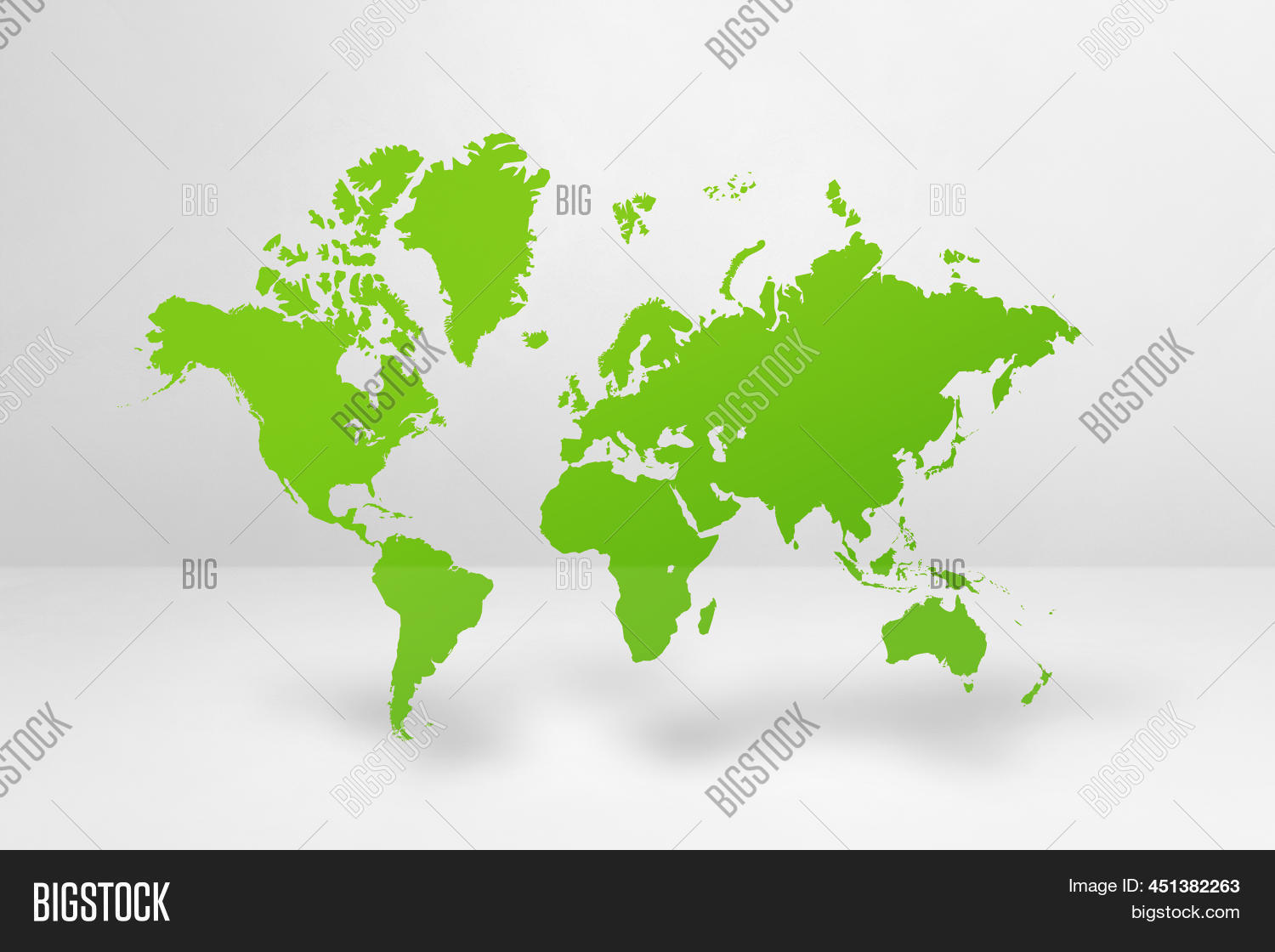 Green World Map Image & Photo (Free Trial) | Bigstock