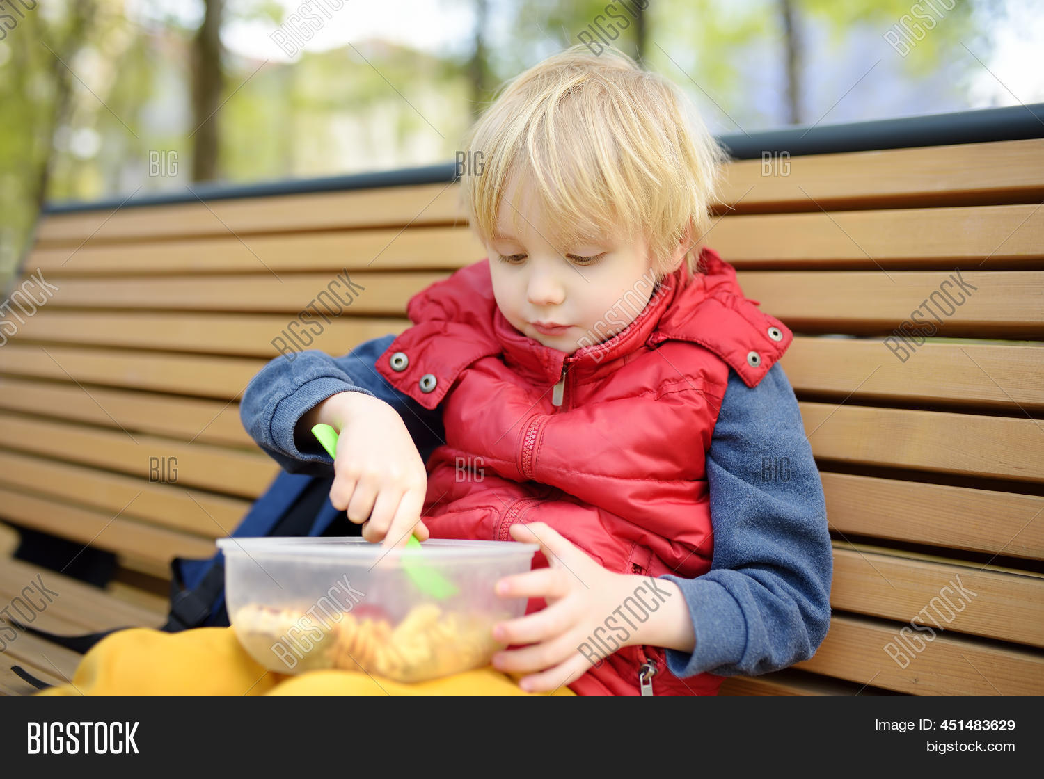 Little Boy Eating His Image & Photo (Free Trial) | Bigstock