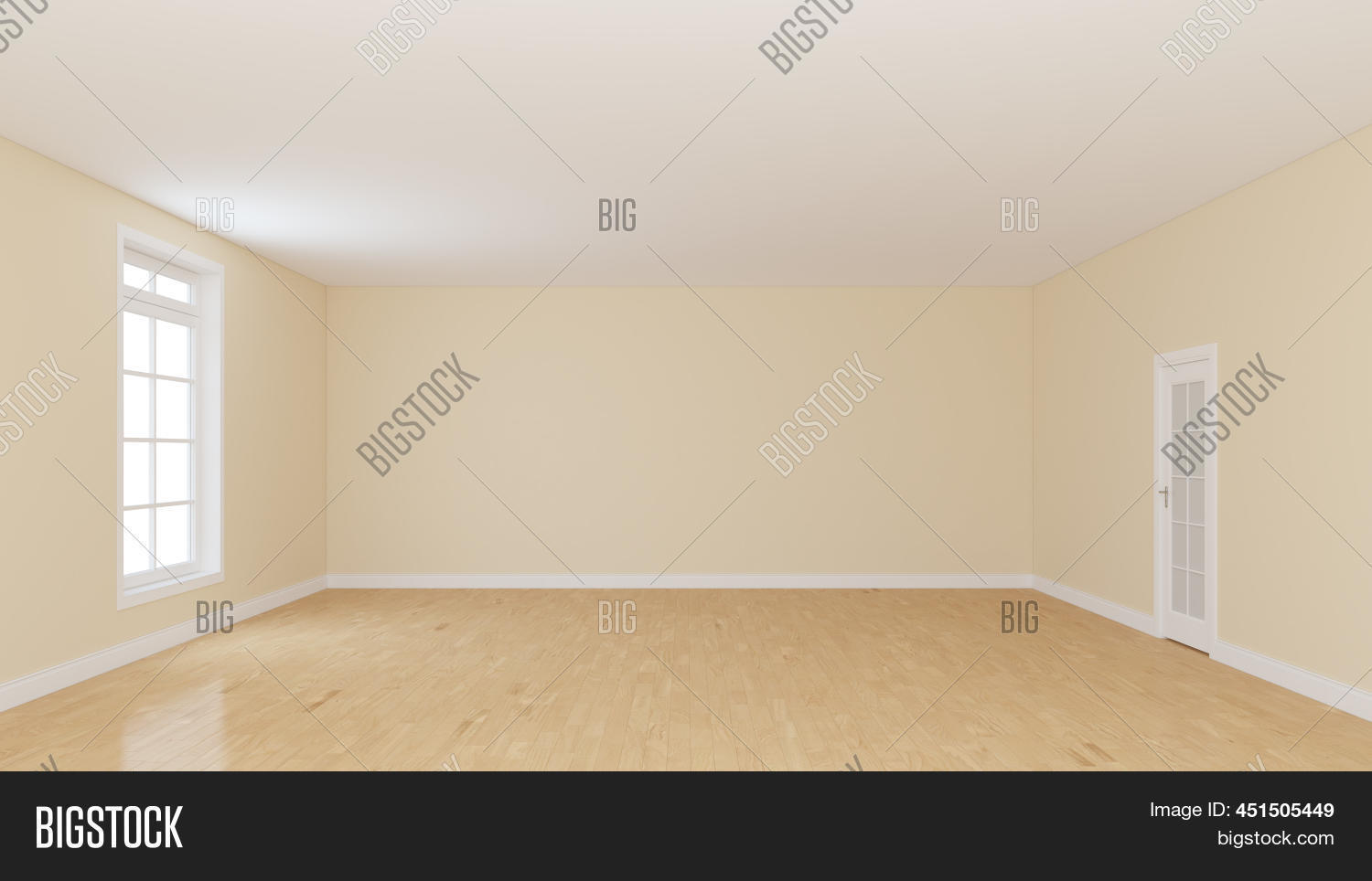 Empty Room Beige Walls Image & Photo (Free Trial) | Bigstock