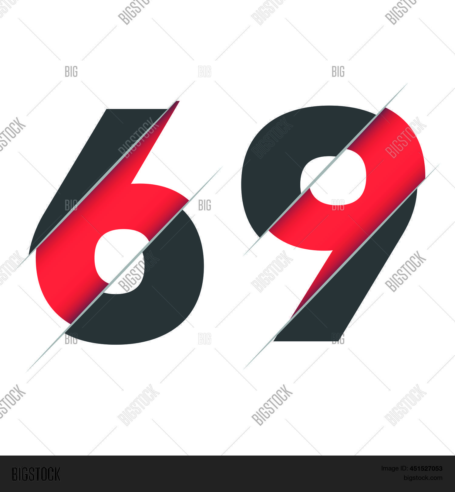69 6 9 Number Logo Vector & Photo (Free Trial) | Bigstock
