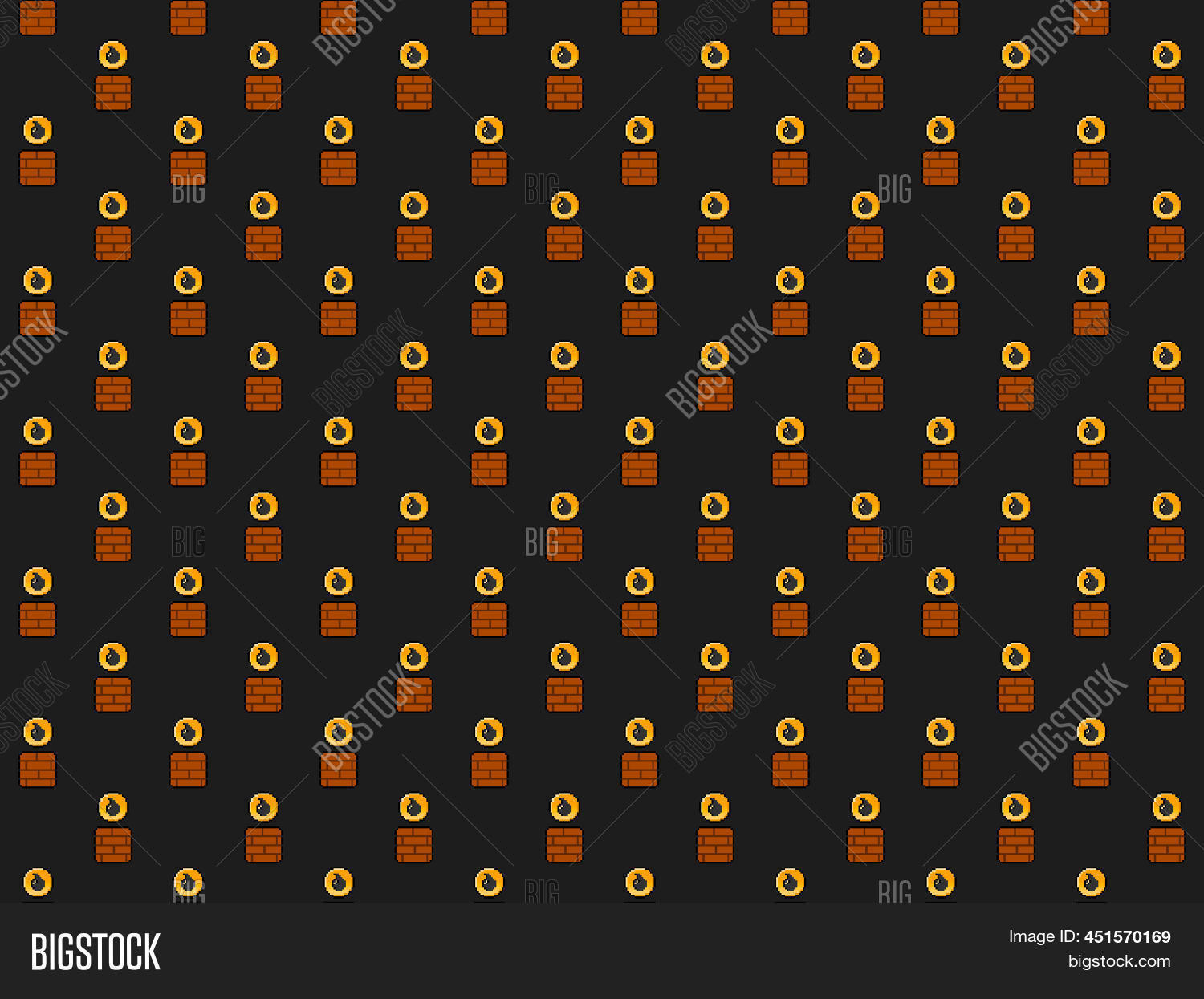 Pixel Oil Coin Block Image & Photo (Free Trial) | Bigstock