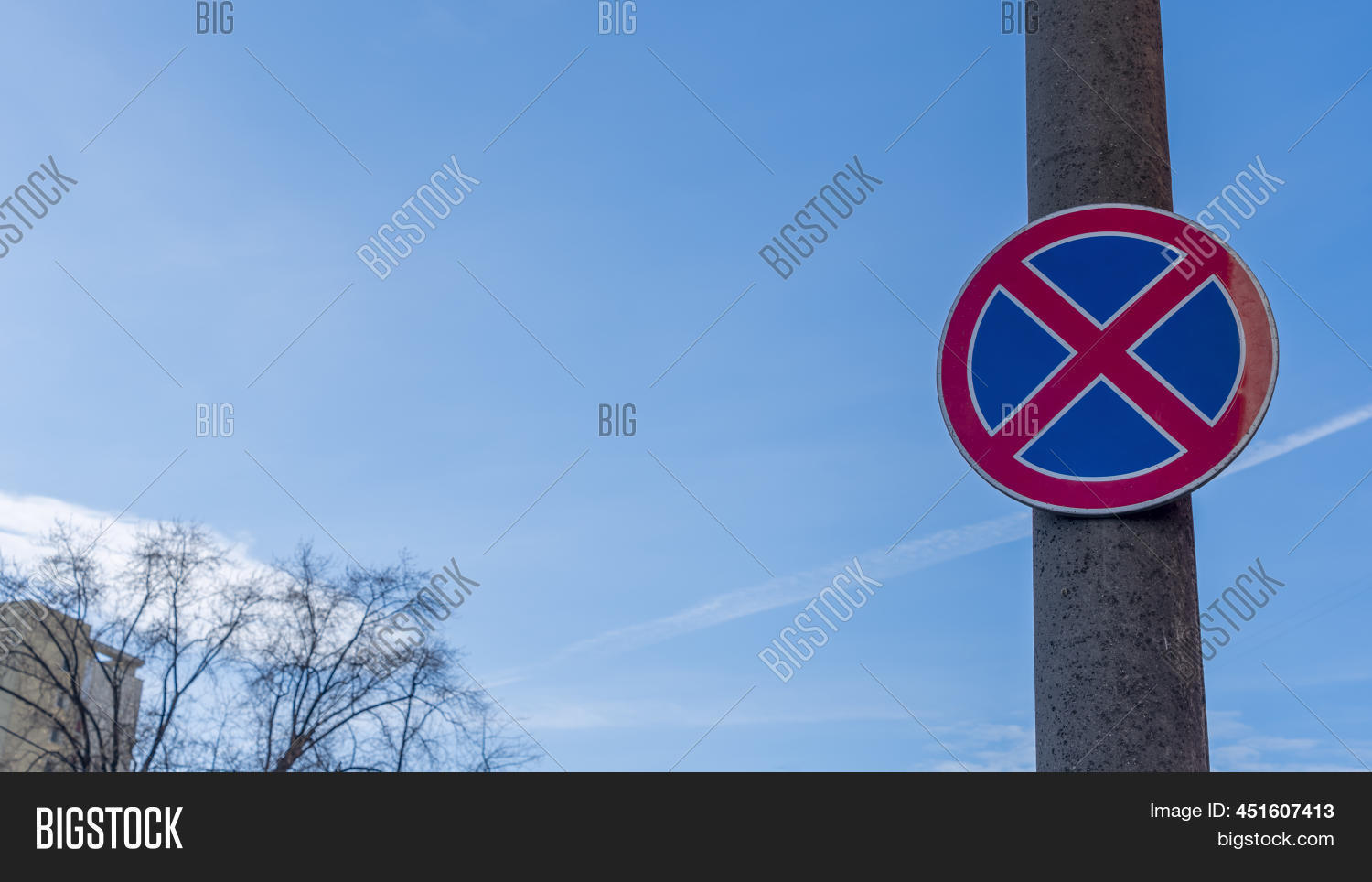 Red Blue Traffic Sign Image & Photo (Free Trial) | Bigstock