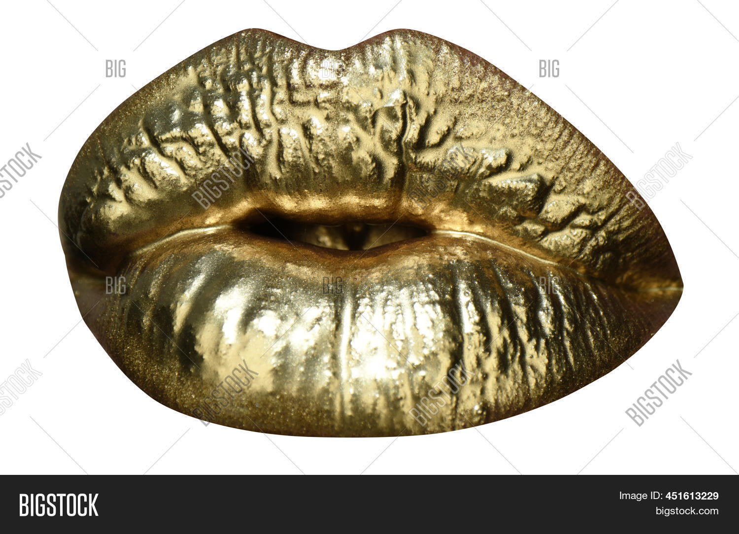 Luxury Gold Lips Make Image & Photo (Free Trial) | Bigstock
