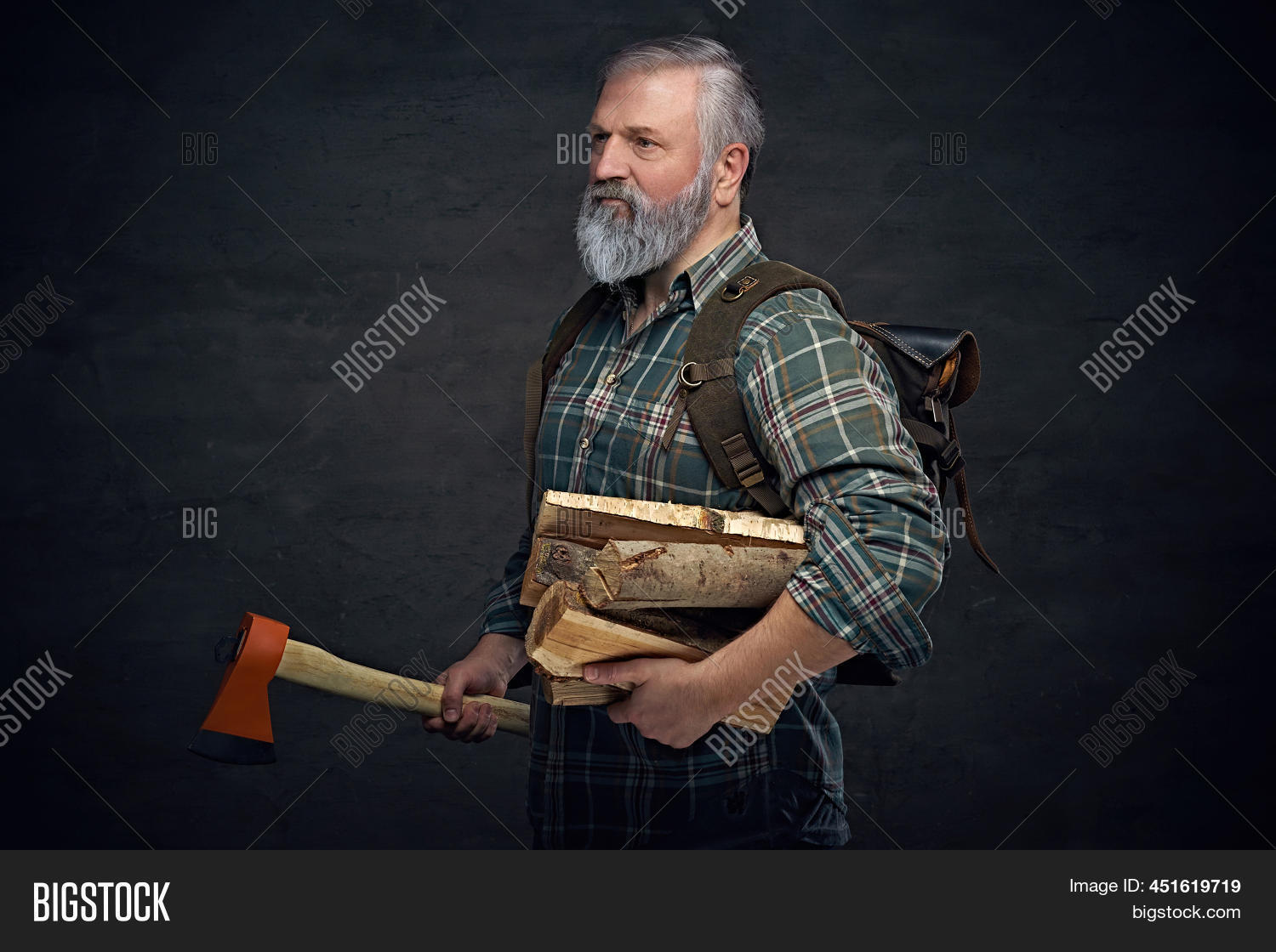 Old Man Woodcutter Image & Photo (Free Trial) | Bigstock