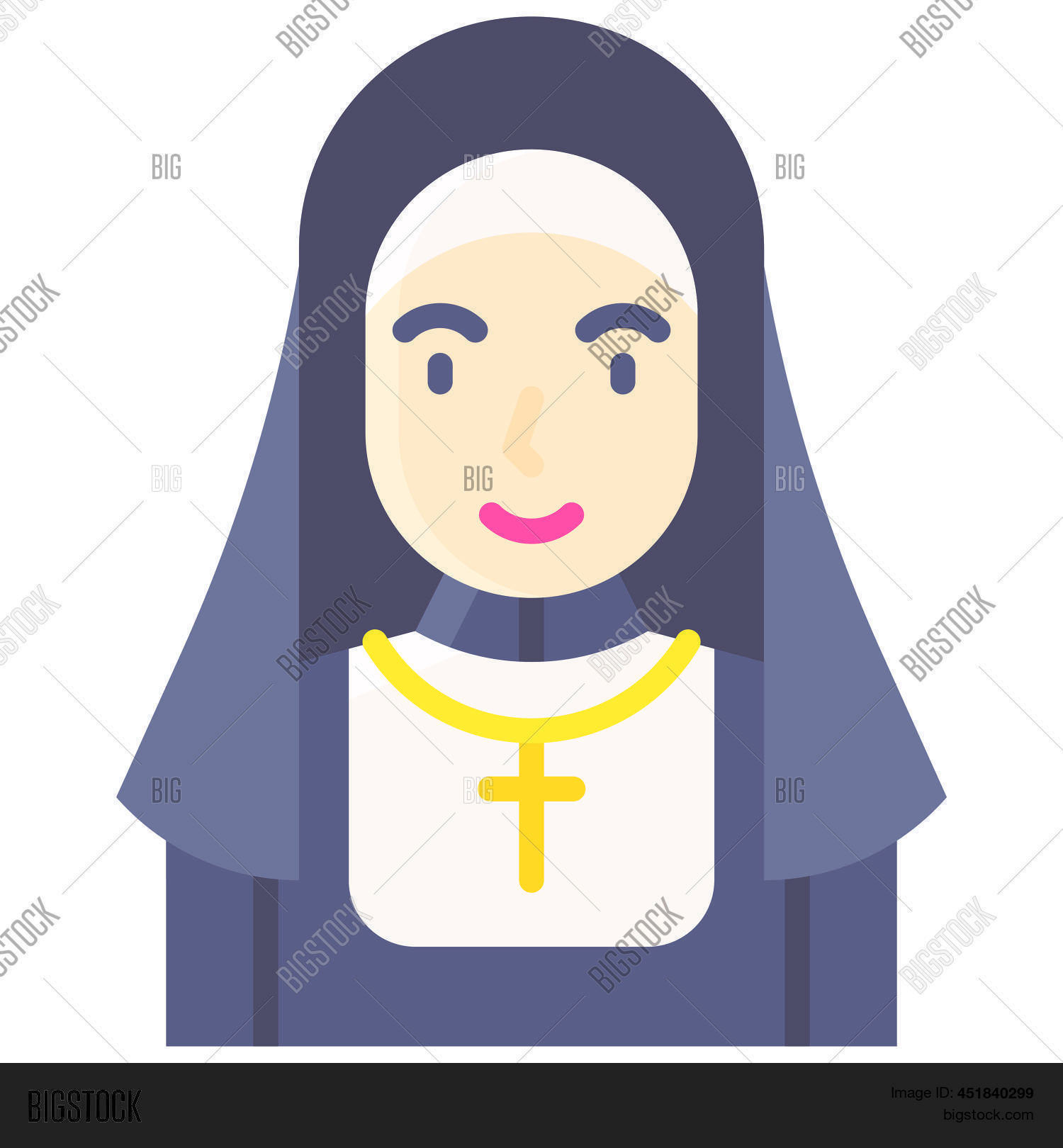 Nun Icon, Traditions Vector & Photo (Free Trial) | Bigstock