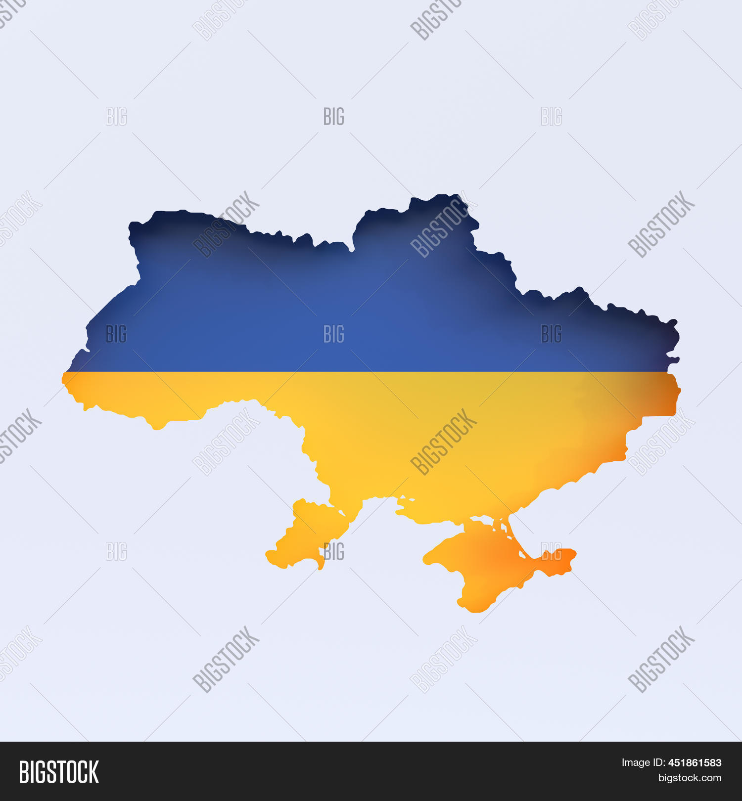 Ukraine Map Colors Image & Photo (Free Trial) | Bigstock