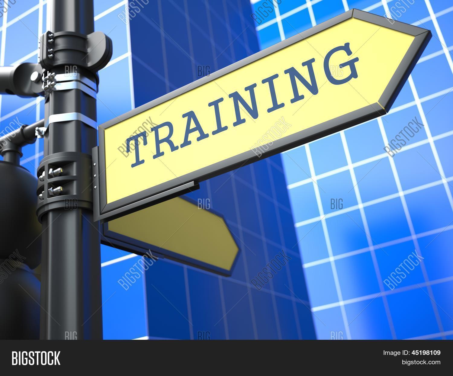 Training - Road Sign. Image & Photo (Free Trial) | Bigstock