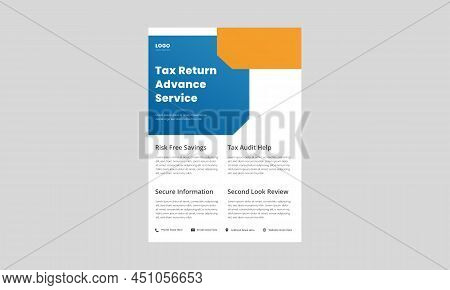 Income Tax Flyer Vector & Photo (Free Trial) | Bigstock