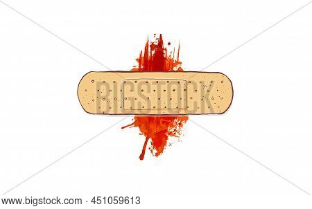 Adhesive Blood Tape Vector & Photo (Free Trial) | Bigstock