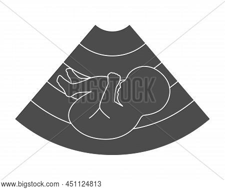 Fetus Ultrasound Vector & Photo (Free Trial) | Bigstock