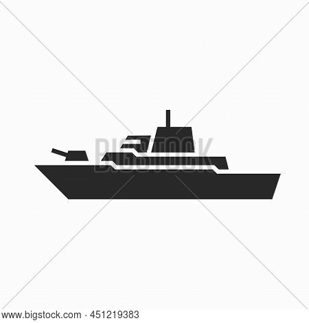 Destroyer Icon. Navy Vector & Photo (Free Trial) | Bigstock