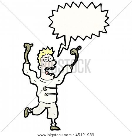 Cartoon Crazy Man Image & Photo (Free Trial) | Bigstock