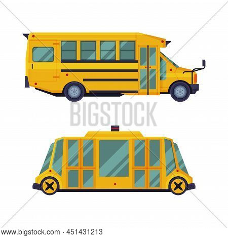 Set Yellow City Bus Vector & Photo (Free Trial) | Bigstock
