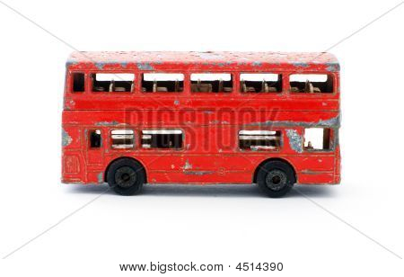 Old Red Toy Bus Image & Photo (Free Trial) | Bigstock