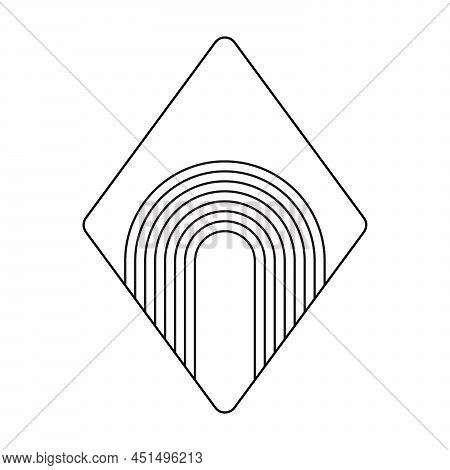 Striped Arch Outline Vector & Photo (Free Trial) | Bigstock