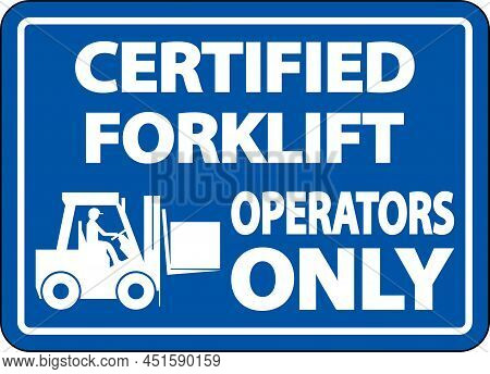Certified Forklift Vector & Photo (Free Trial) | Bigstock