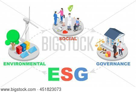 Vector Esg Banner Vector & Photo (Free Trial) | Bigstock