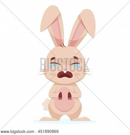 Crying Rabbit On Vector & Photo (Free Trial) | Bigstock