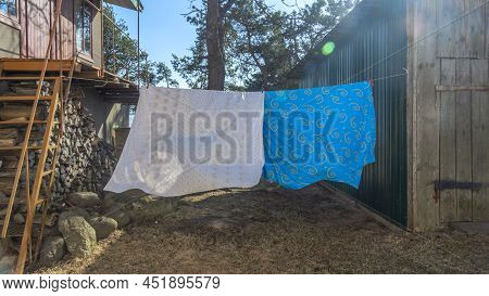 Bedding Sheets Drying Image & Photo (Free Trial) | Bigstock