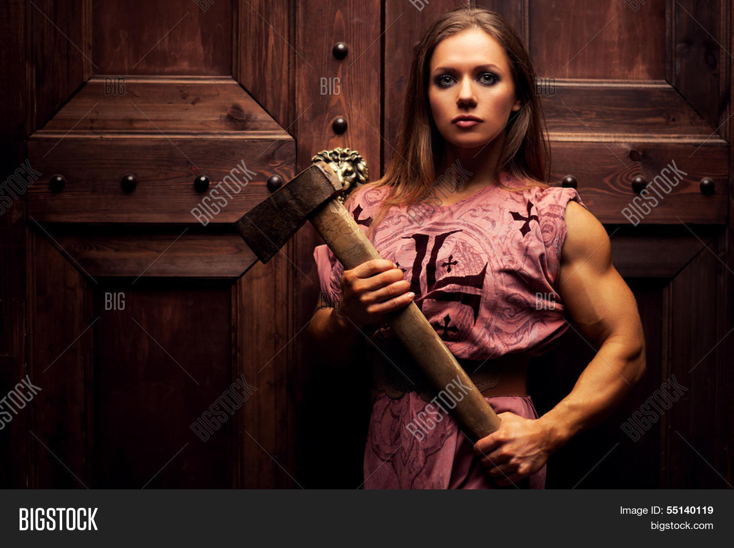Woman Warrior Axe Image & Photo (Free Trial) | Bigstock