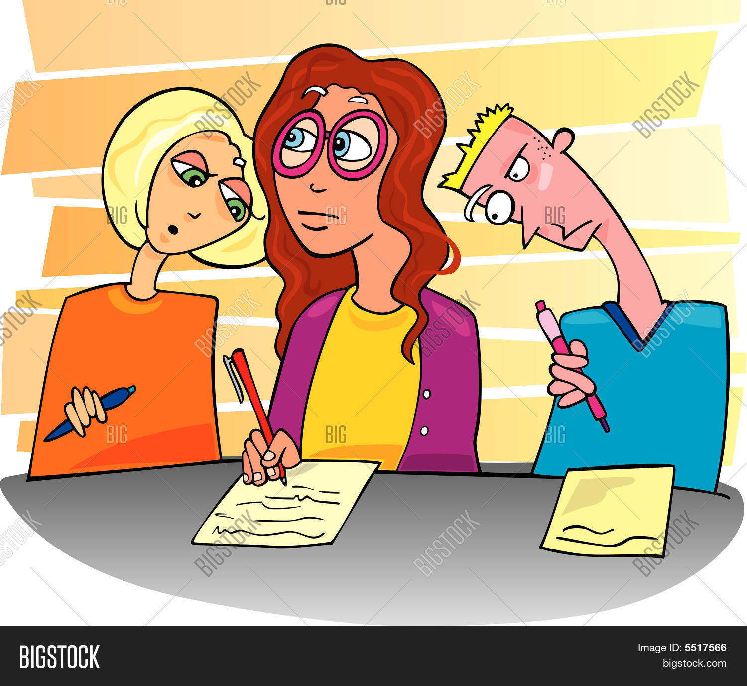 Classroom Test Vector & Photo (Free Trial) | Bigstock