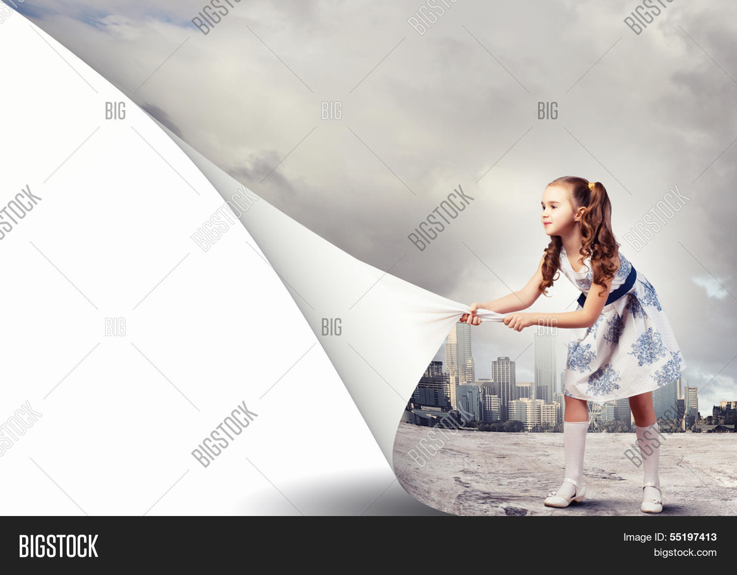 Little Girl Turning Image & Photo (Free Trial) | Bigstock