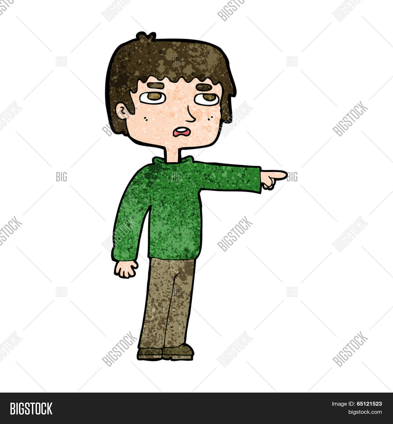 Cartoon Boy Pointing Image & Photo (Free Trial) | Bigstock