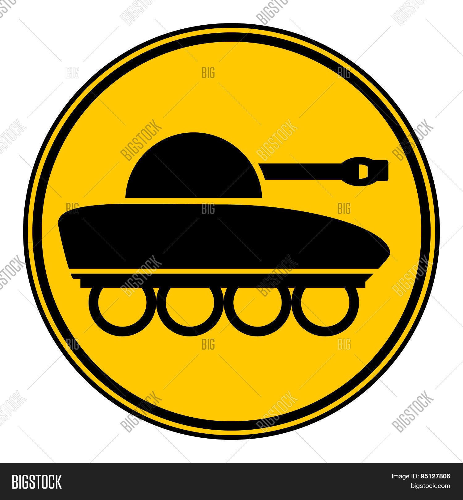 Panzer Symbol Button Vector & Photo (Free Trial) | Bigstock