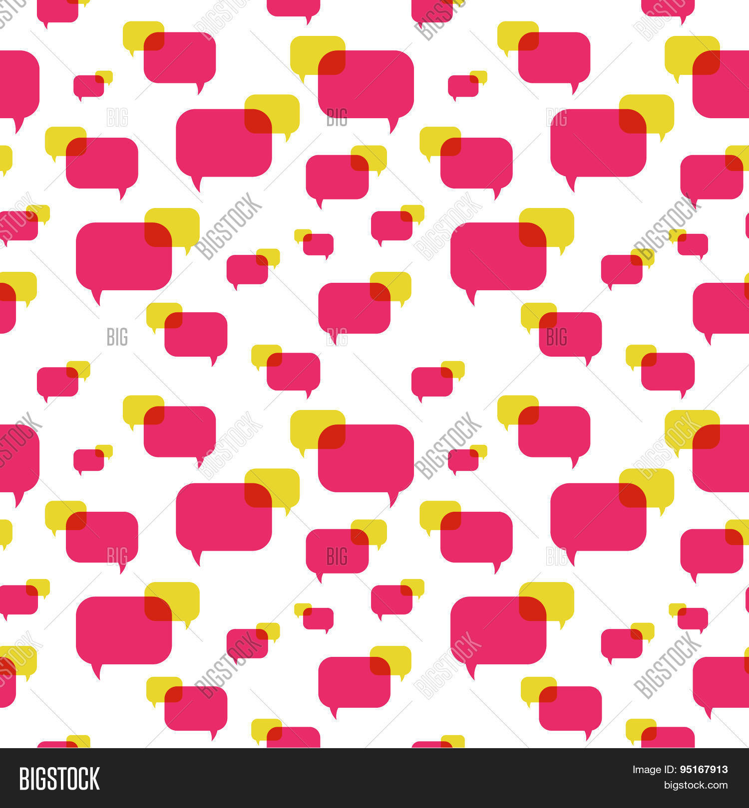 Speech Bubbles Pattern Image & Photo (Free Trial) | Bigstock
