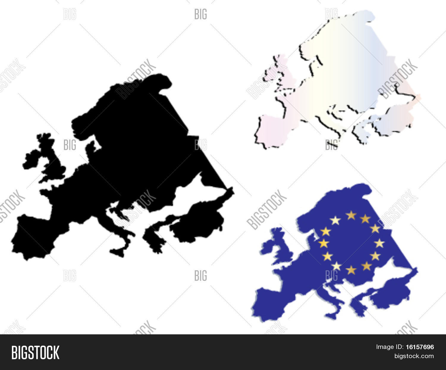 Map Europe Vector & Photo (Free Trial) | Bigstock