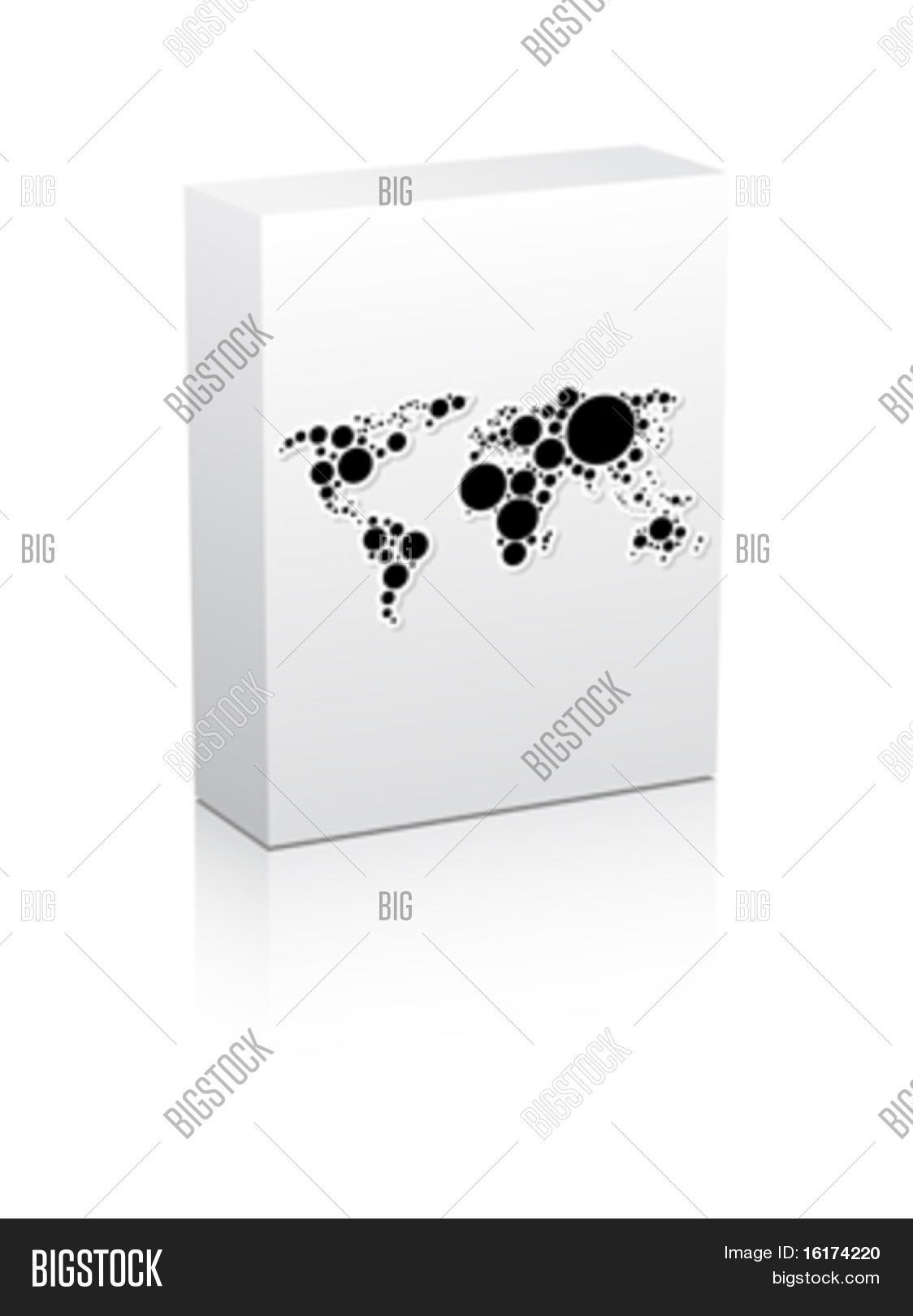 World Map On White Vector & Photo (Free Trial) | Bigstock
