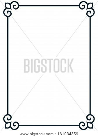 Frame Border Line Vector & Photo (Free Trial) | Bigstock
