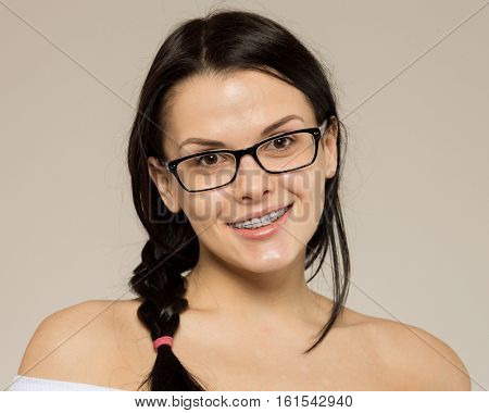 Nerd Girl Glasses Image & Photo (Free Trial) | Bigstock