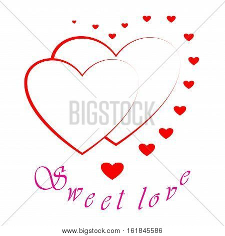 Two Red Love Hearts Joined Images, Illustrations & Vectors (Free ...