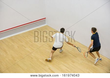 Squash Players Action Image & Photo (Free Trial) | Bigstock