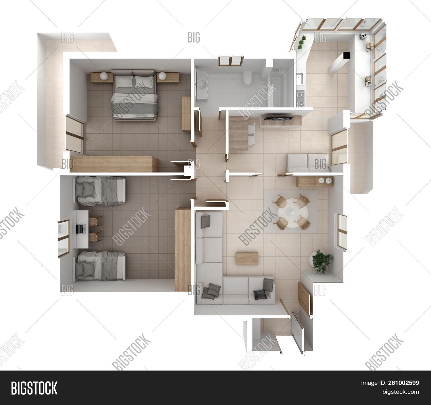 Apartment Flat Top Image & Photo (Free Trial) | Bigstock