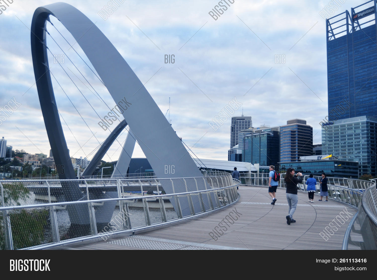 Elizabeth Quay Bridge Image & Photo (Free Trial) | Bigstock