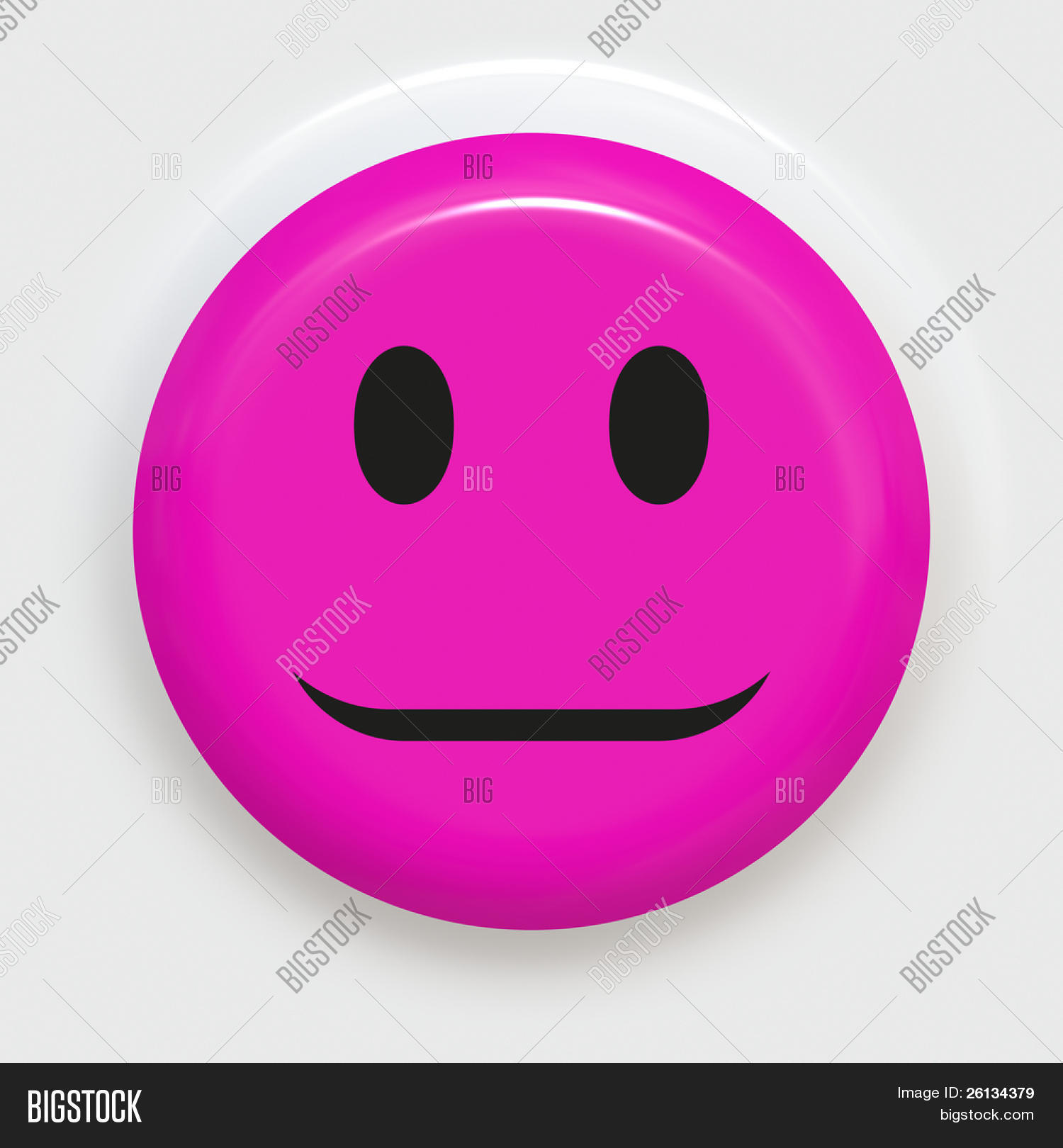 Bright Pink Smiley Image & Photo (Free Trial) | Bigstock