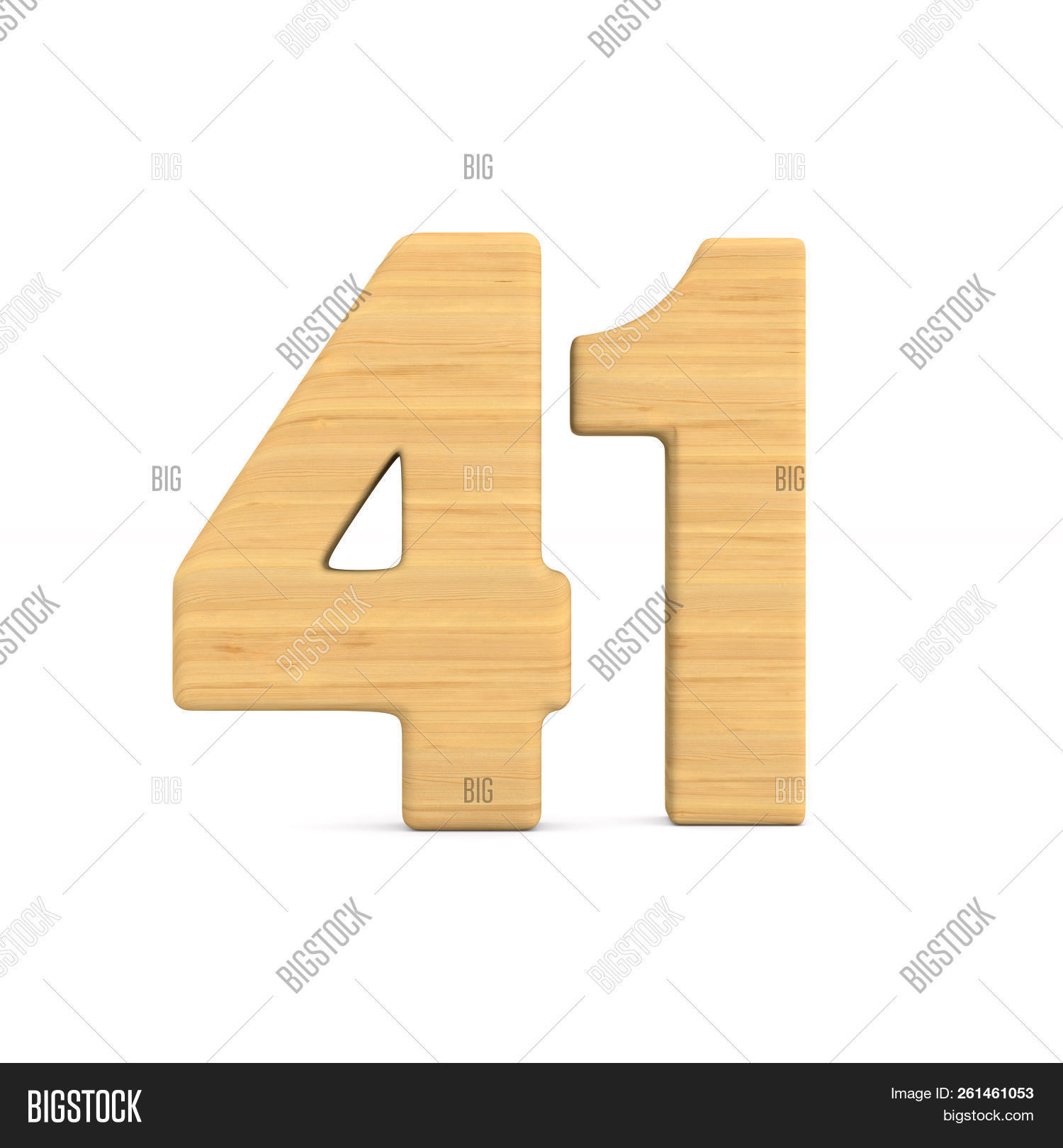Number Fourty One On Image & Photo (Free Trial) | Bigstock