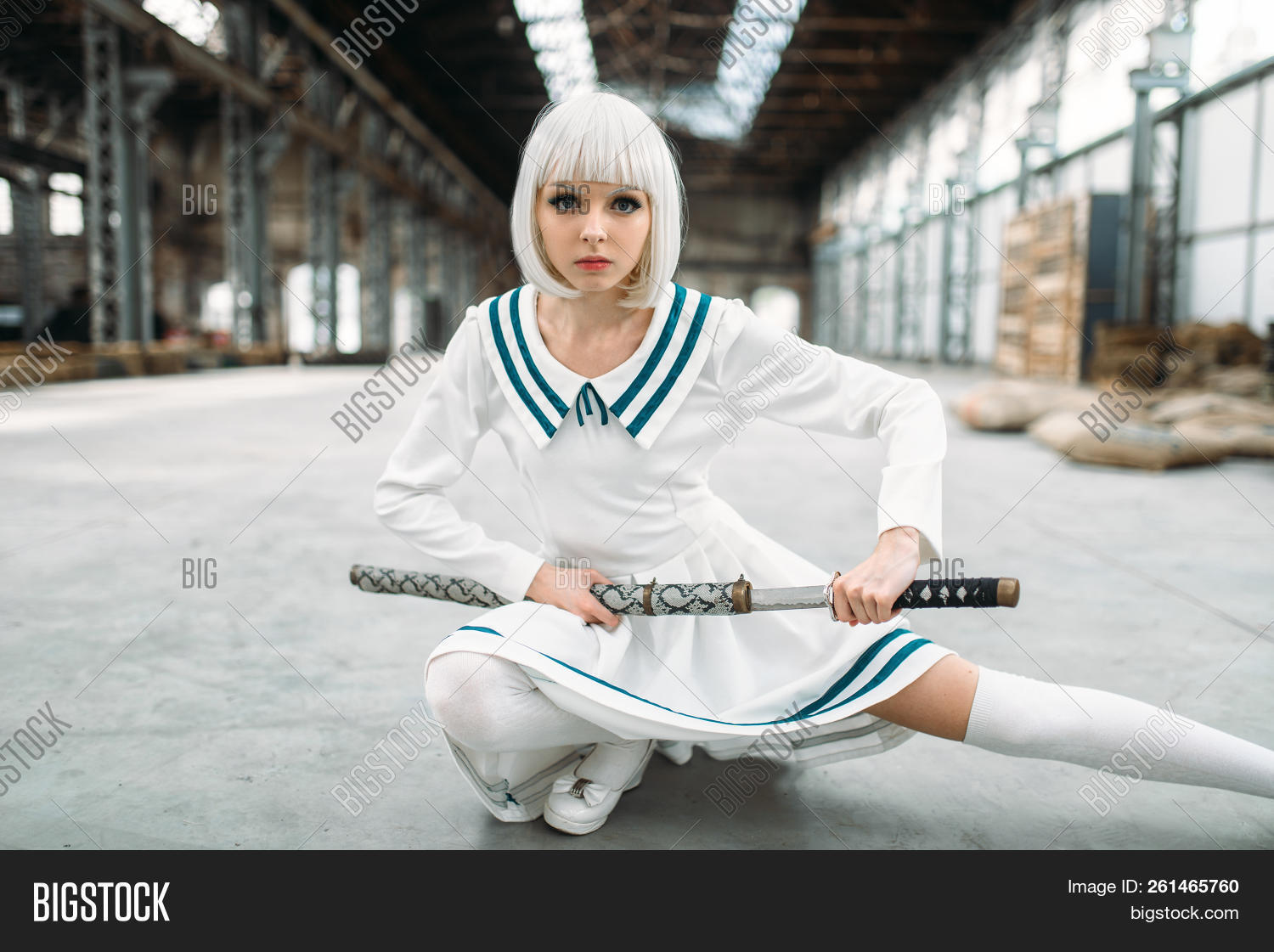 Blonde Woman Sword Image & Photo (Free Trial) | Bigstock