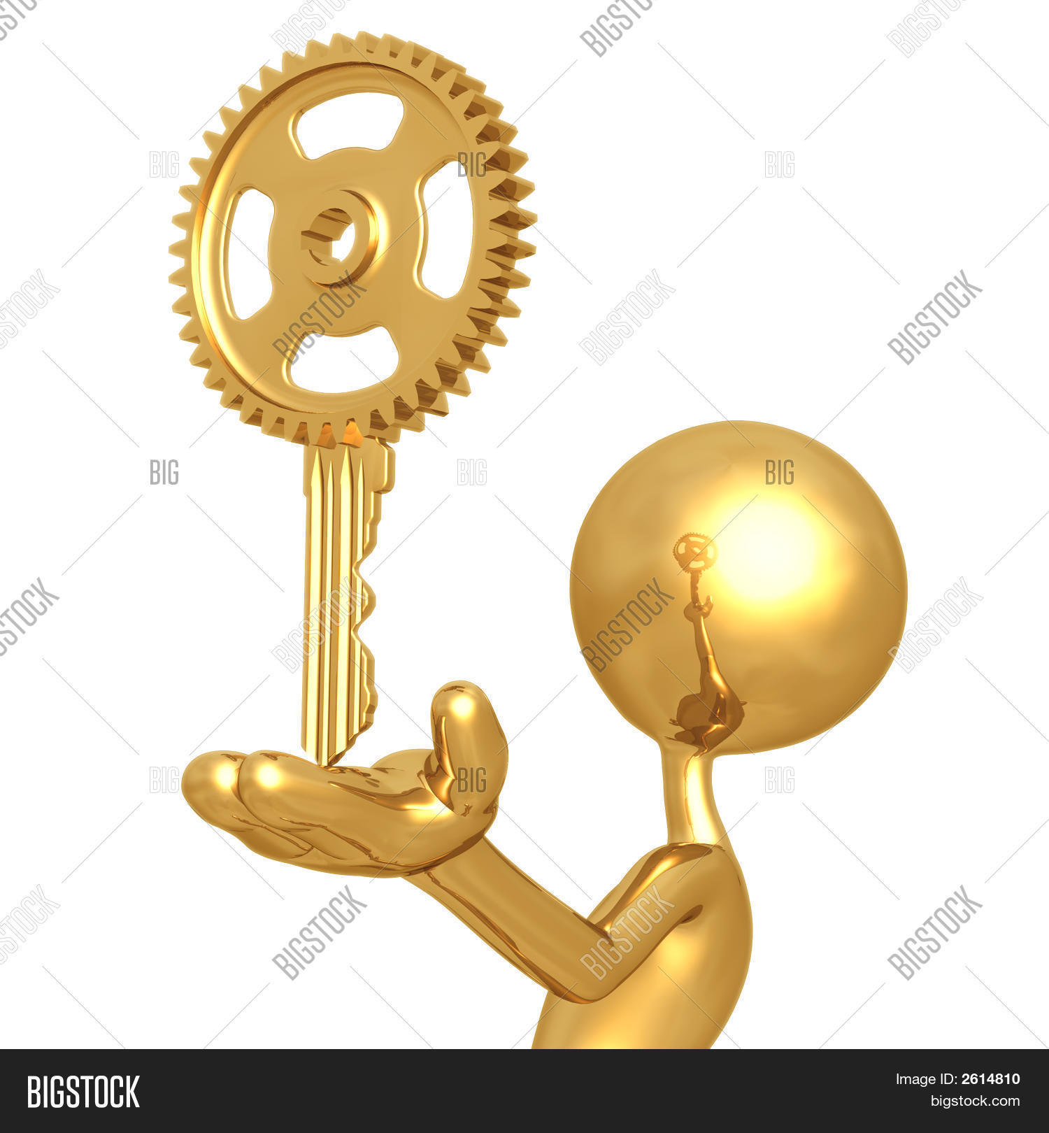 Golden Gear Key Image & Photo (Free Trial) | Bigstock