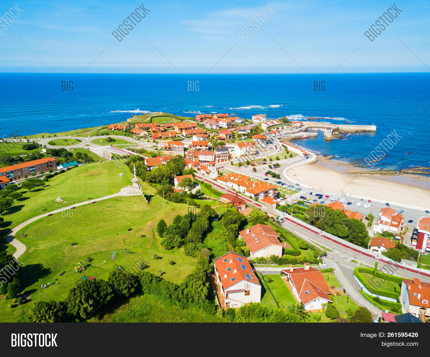 Comillas City Aerial Image & Photo (Free Trial) | Bigstock